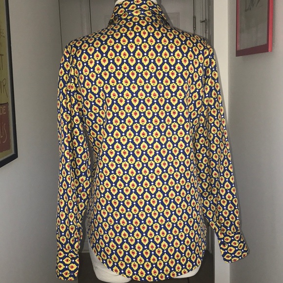 Lady Manhatten | Tops | Vintage Pattern Print Blouse Vintage Sz 4 ...